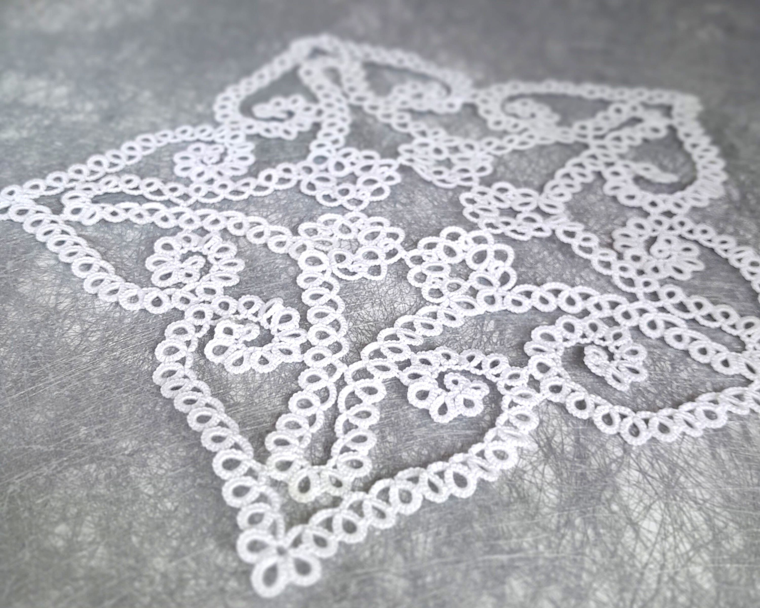 Star and Hearts Doily Tatting Pattern PDF. Instructions for - Etsy