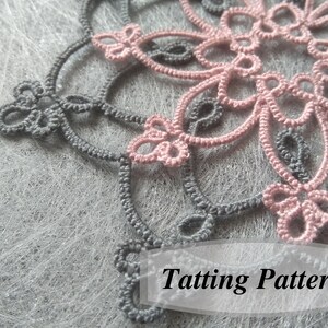 Flower Coaster Tatting Pattern. Small Doily Tutorial for Shuttle or ...