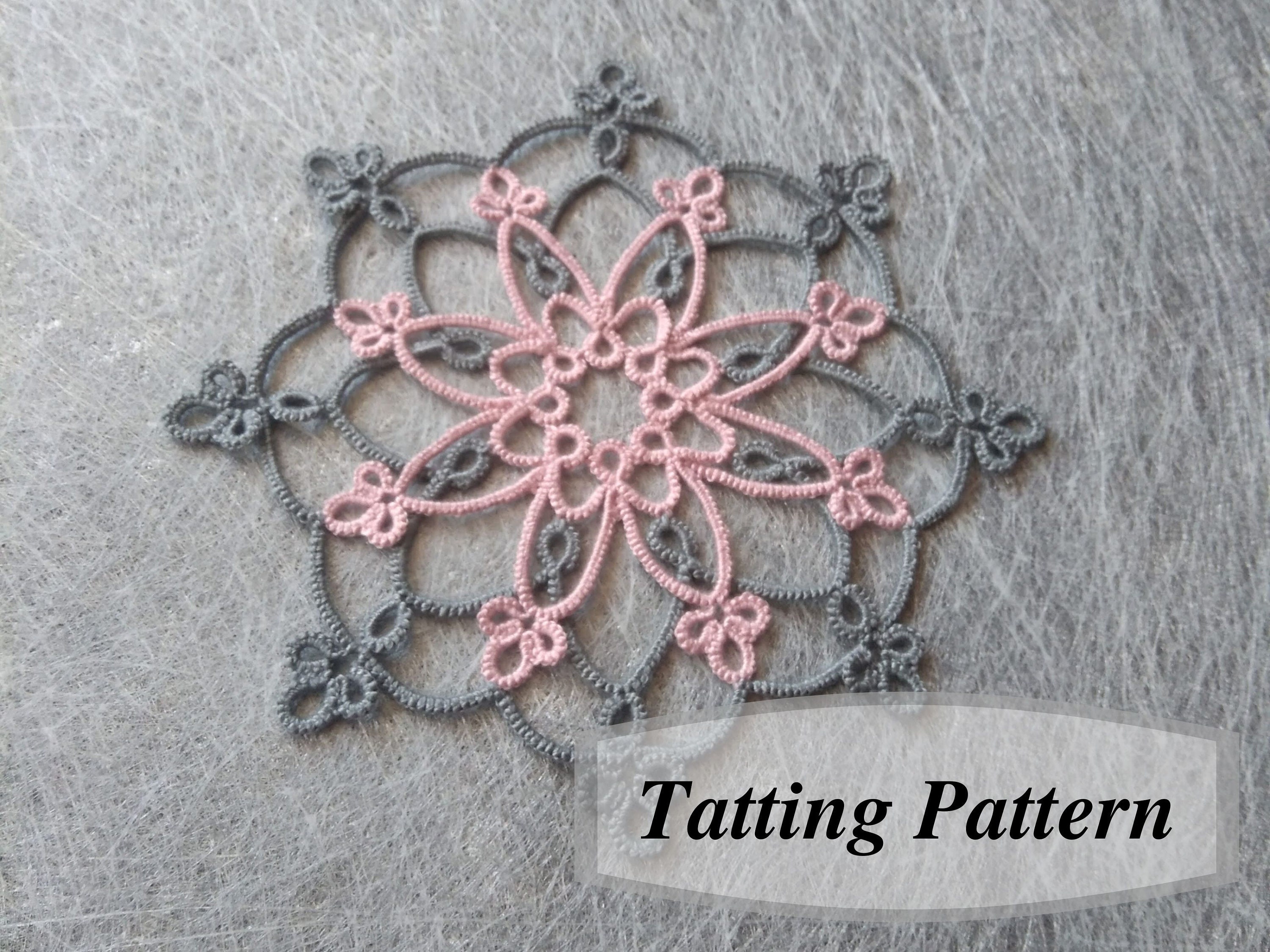 Flower Coaster Tatting Pattern. Small Doily Tutorial for Shuttle or ...