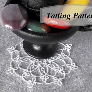 Flower Coaster Tatting Pattern. Small Doily Tutorial for Shuttle or ...