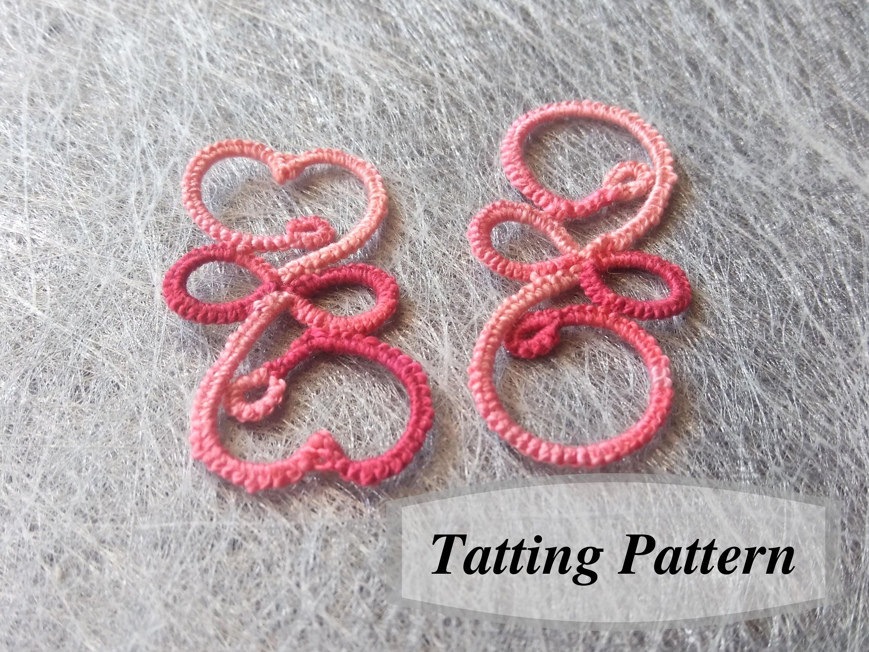 Infinity Heart Tatting Pattern, Beginner DIY Project (PDF Pattern) - Etsy