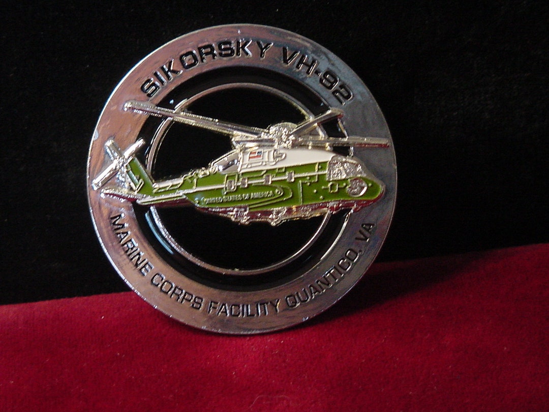 Presidential Helicopter Sikorsky VH-92 HMX-1 Challenge Coin - New- Free ...