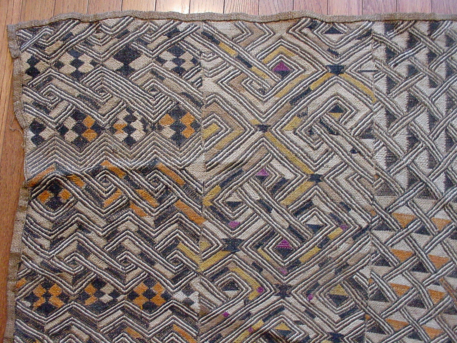 Vintage Handmade African Art Kuba Cloth , Fabric Zaire Congodrc. 164 ...