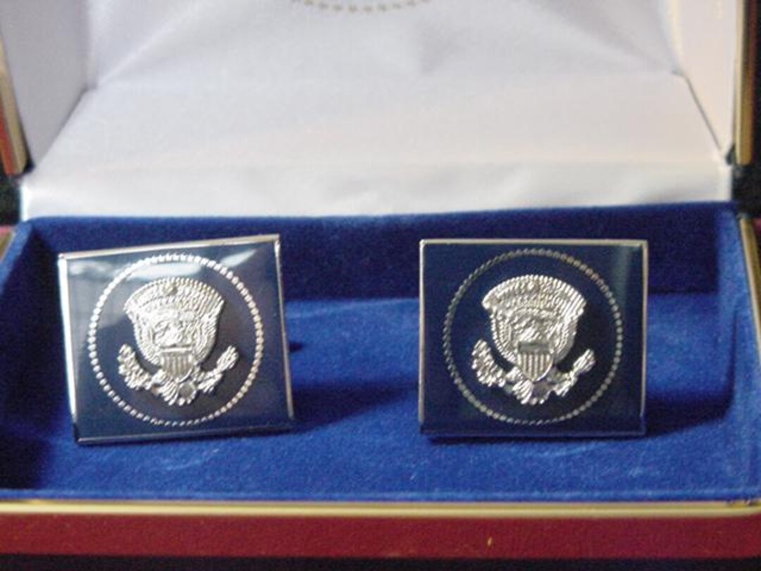 Pair of President DONALD TRUMP Square VIP Cufflinks -silver Tone -new ...