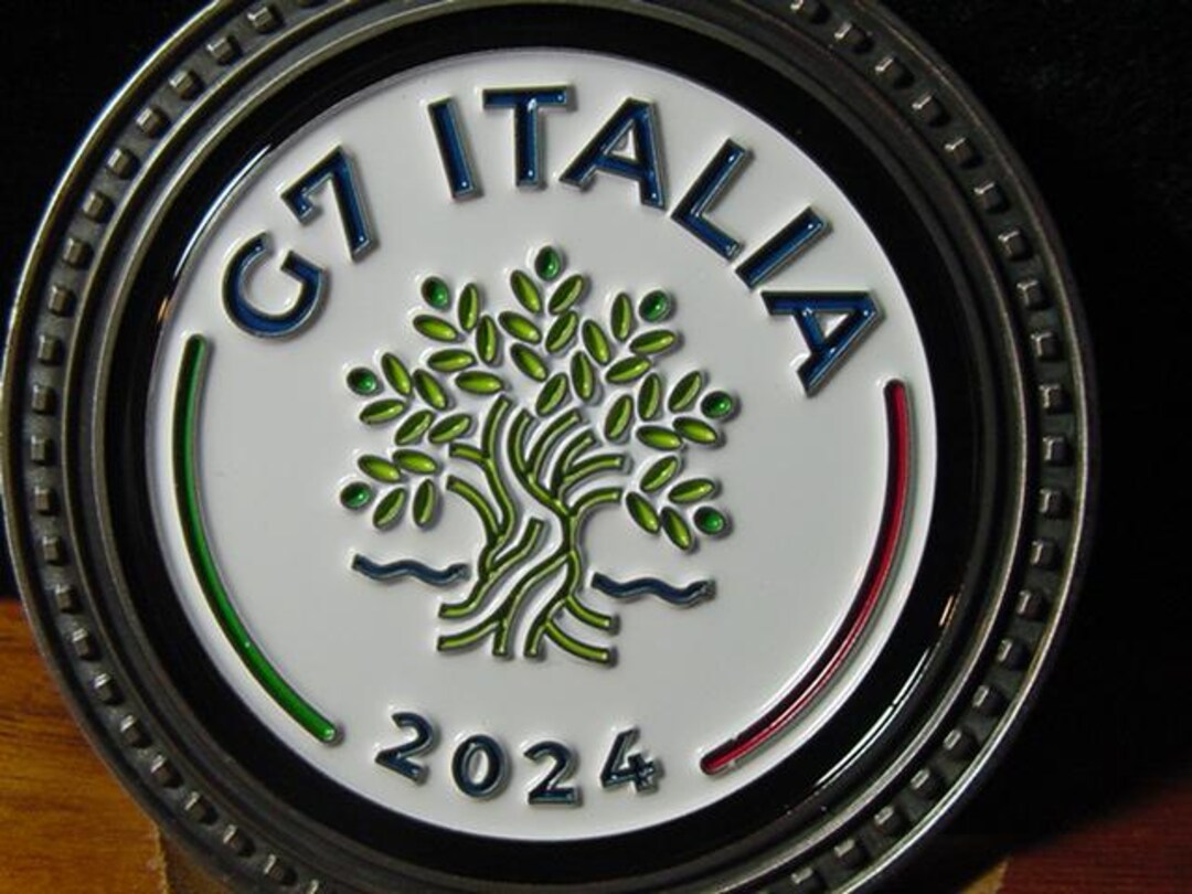 PRESIDENT BIDEN G-7 Summit Meeting Italia 2024 Challenge Coin - Free ...