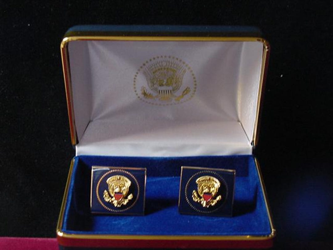 Pair of President DONALD TRUMP Square VIP Cufflinks 2nd Term-free ...