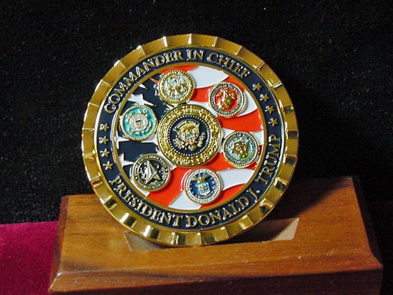 Official President Trump Challenge Coin -commander in Chief-45th & 47th ...