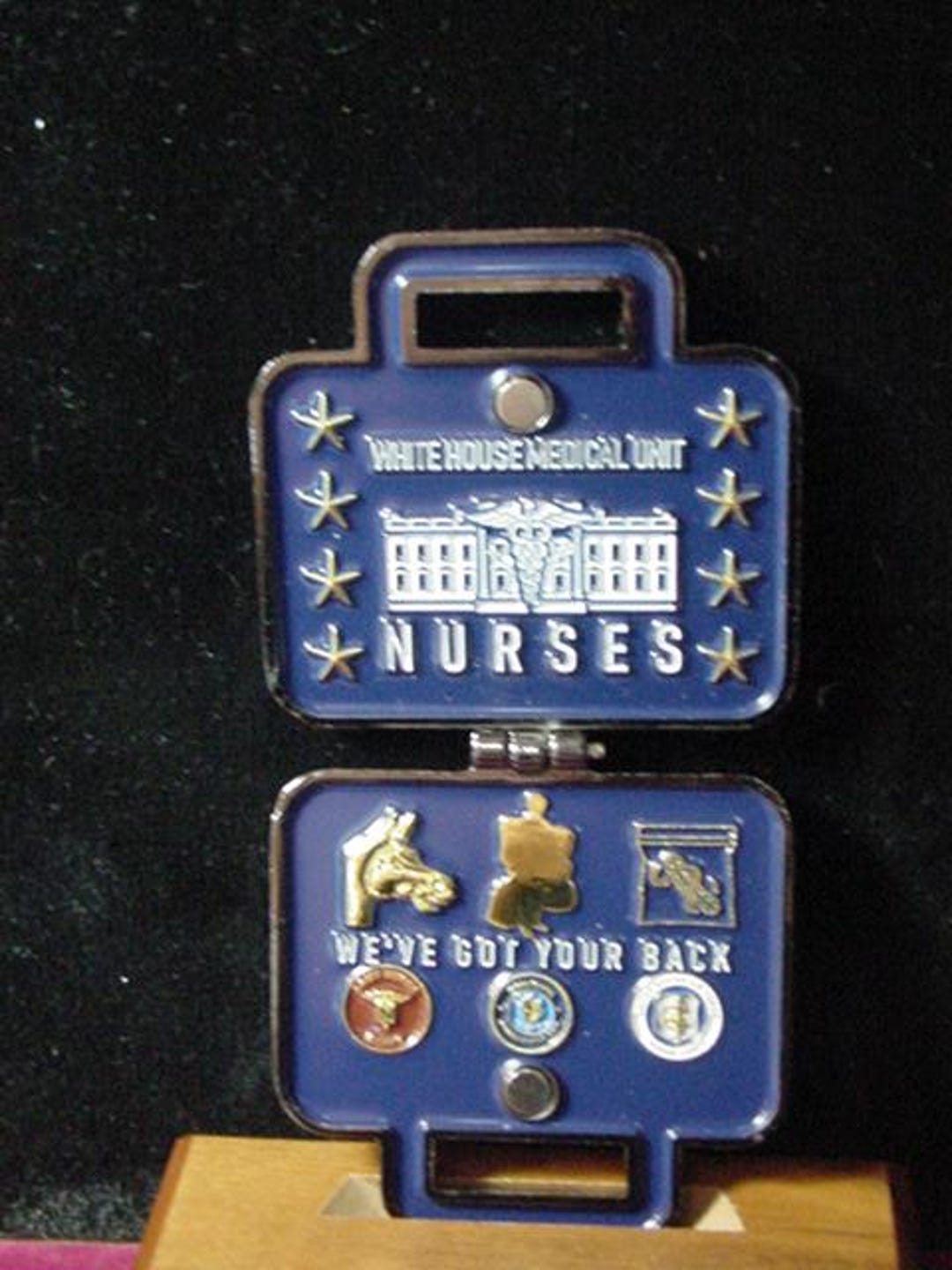 White House Medical Unit Challenge Coin-nurse-black Onyx-free Shipping ...
