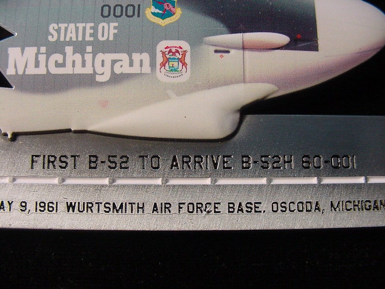 US Air Force B-52 BOMBER Challenge Coin First & Last Departure Flights ...