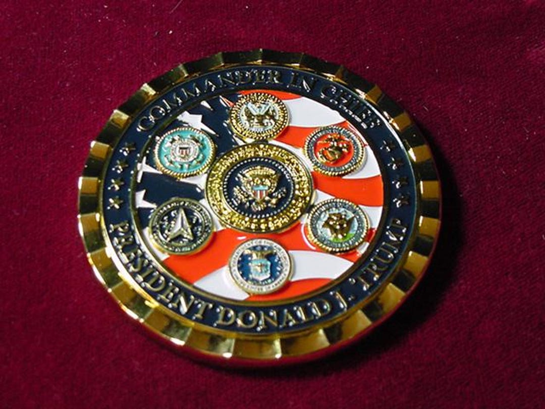 Official President Trump Challenge Coin -commander in Chief-45th & 47th ...