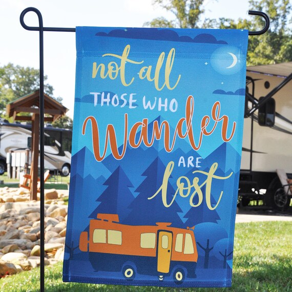 RV Campsite Flag 7 RV Styles Not All Those Who Wander Are | Etsy