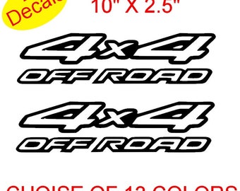 4x4 OFF ROAD Vinyl Stickers Decals Graphics X2 D1 - Etsy