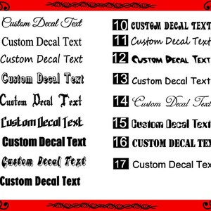 Custom Rear Window Car Stickers Vinyl Name Lettering Decals - Etsy