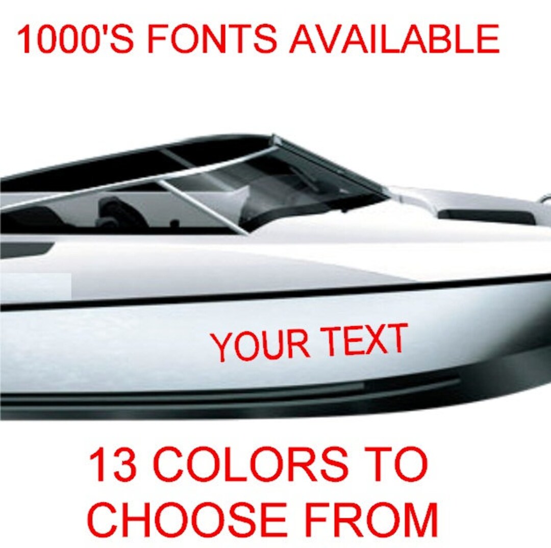 2 X Custom Boat Name Graphics,decals,vinyl Stickers - Etsy