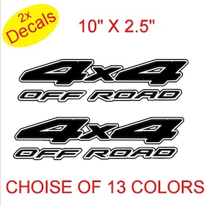 4x4 OFF ROAD Vinyl Stickers Decals Graphics X2 (D1) - Etsy