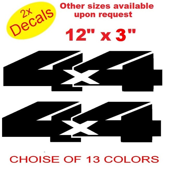 4x4 Vinyl Sticker Decal Graphics X2 design 11 Ref No 4x4 4 | Etsy