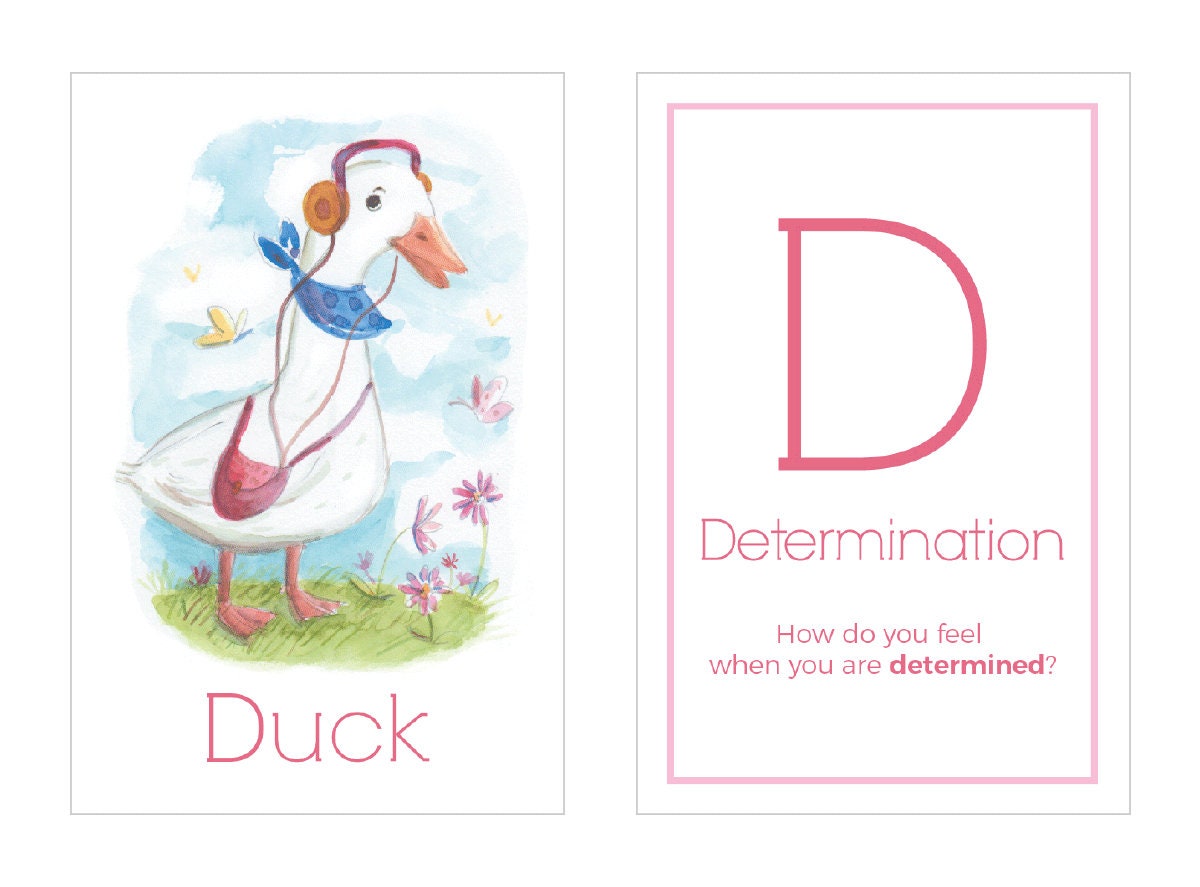 ABC Values Flashcards - Etsy