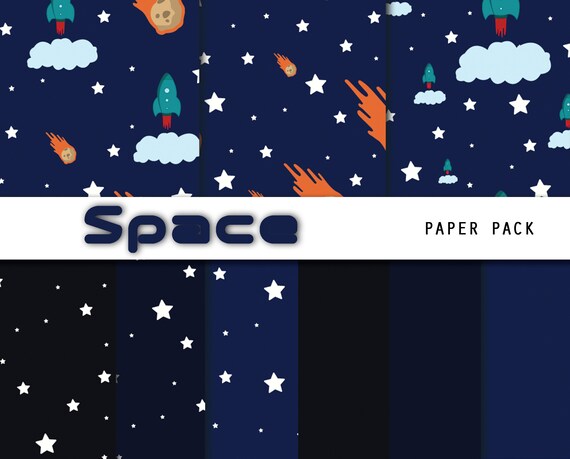 Space Paper Pack Digital Download | Etsy
