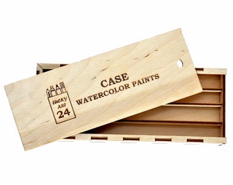 Wooden paint box | Etsy