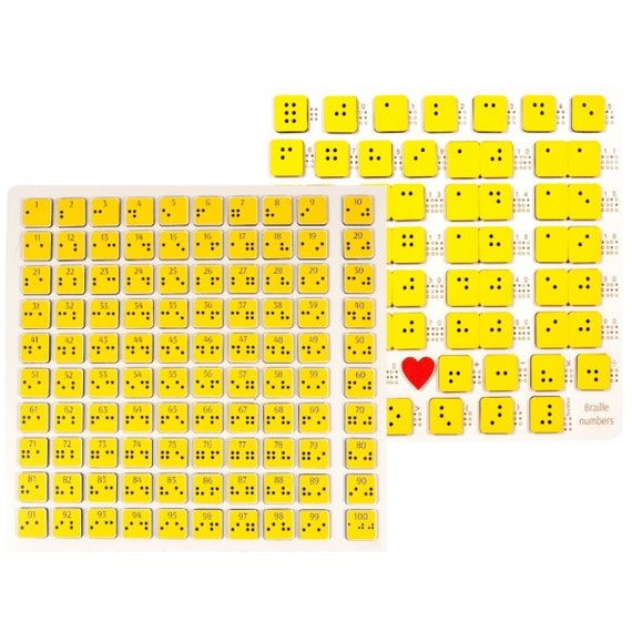 Braille Numbers 1 12