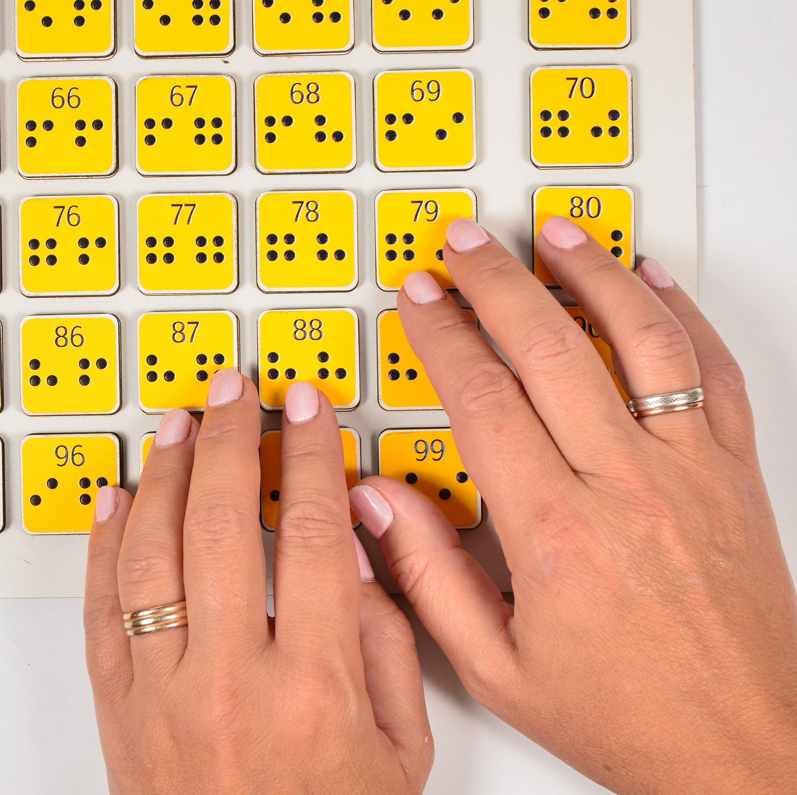 Table Hundreds in Braille for Developing Logical Thinking for - Etsy