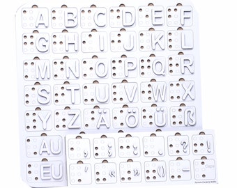 Braille Alphabet Cards - Etsy