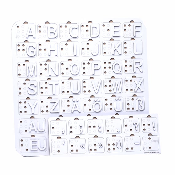 braille bug alphabet card