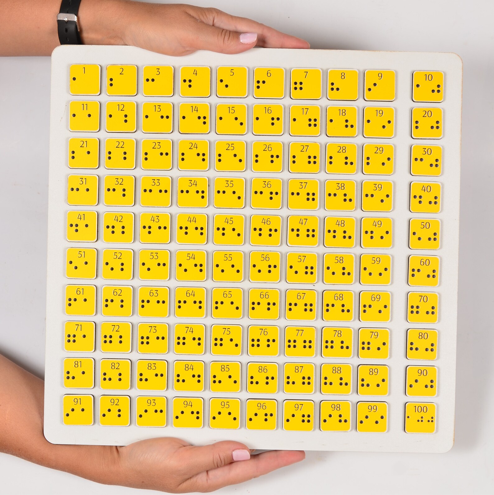Table Hundreds in Braille for Developing Logical Thinking for - Etsy
