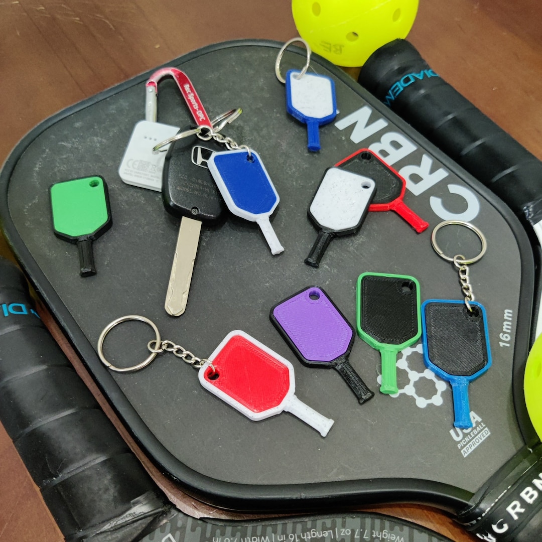 Pickleball Paddle Keychain / Zipper / 3D Printed - Etsy