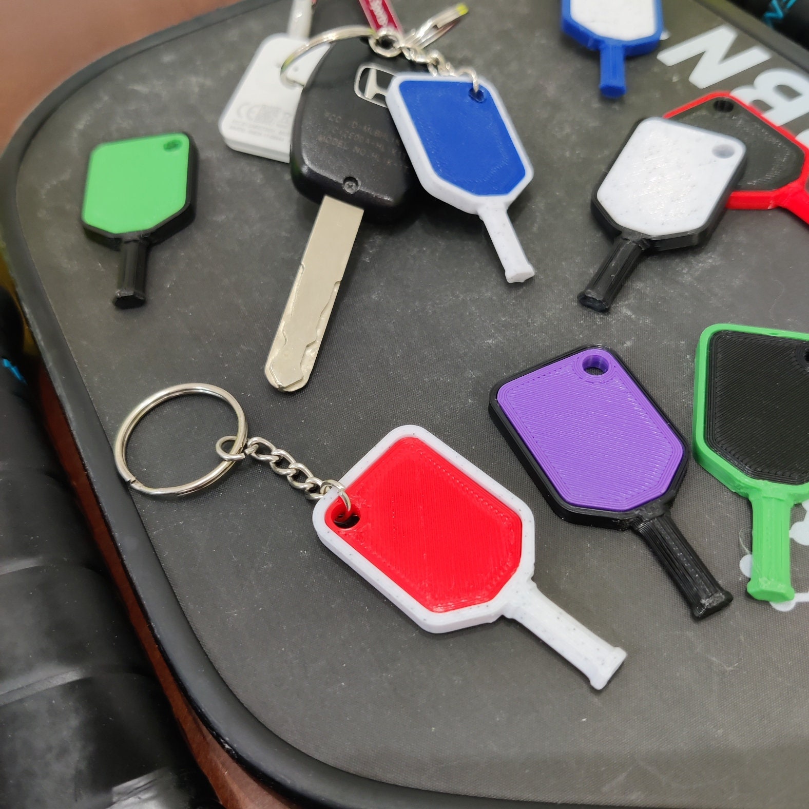 Pickleball Paddle Keychain / Zipper / 3D Printed - Etsy