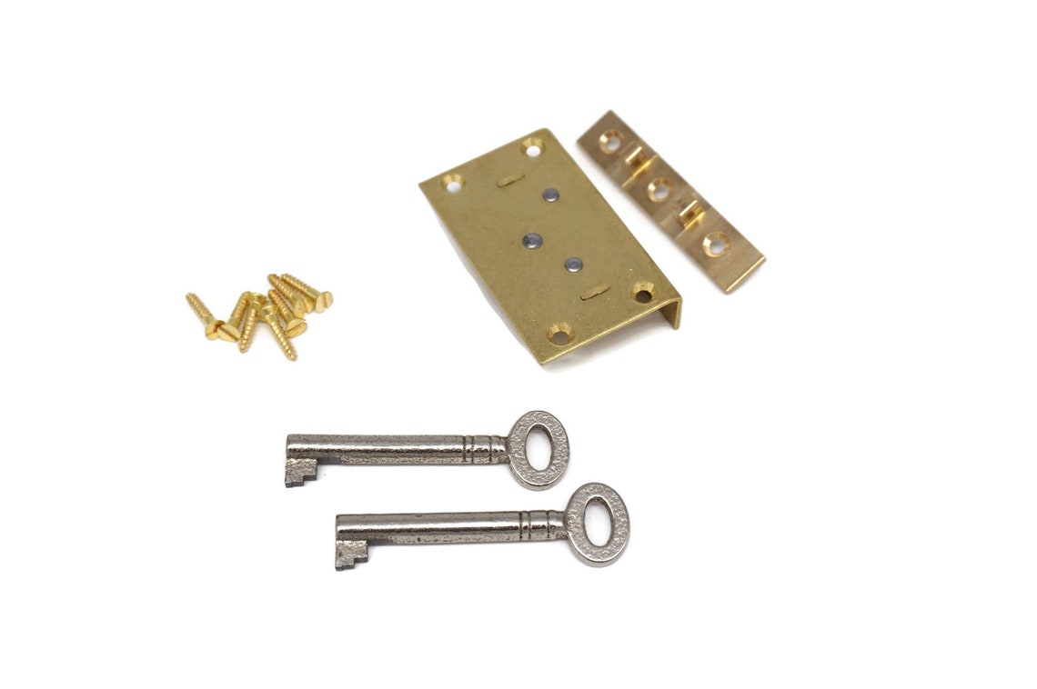 HALF MORTISE Small Chest Lock Half Mortise Box Lock Cabinet - Etsy