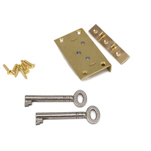 HALF MORTISE Small Chest Lock Half Mortise Box Lock Cabinet Lock Drawer ...