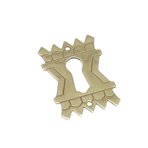 1 1/2" Keyhole Cover Plate Escutcheon Eastlake Keyhole Cover Furniture ...