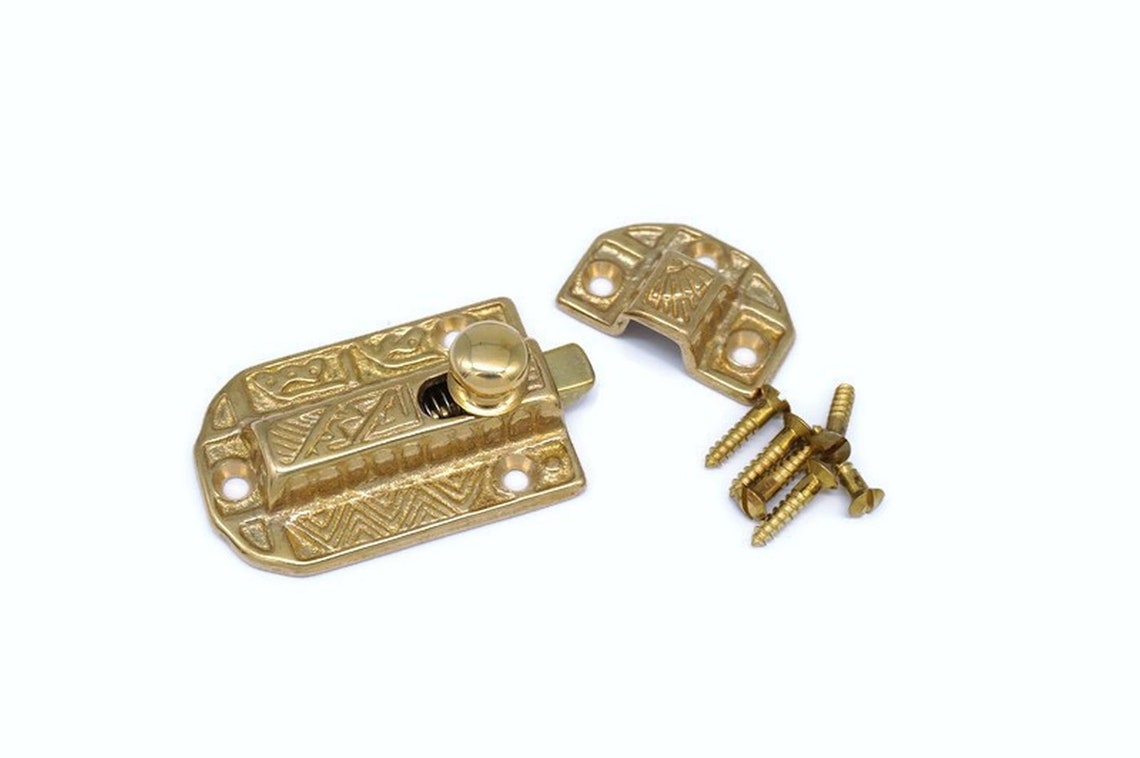 Brass Cabinet Latch ANTIQUE CABINET LATCH Furniture Latch - Etsy