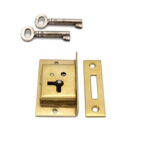 HALF MORTISE Chest Lock Antique Half Mortise Furniture Cabinet Lock for ...