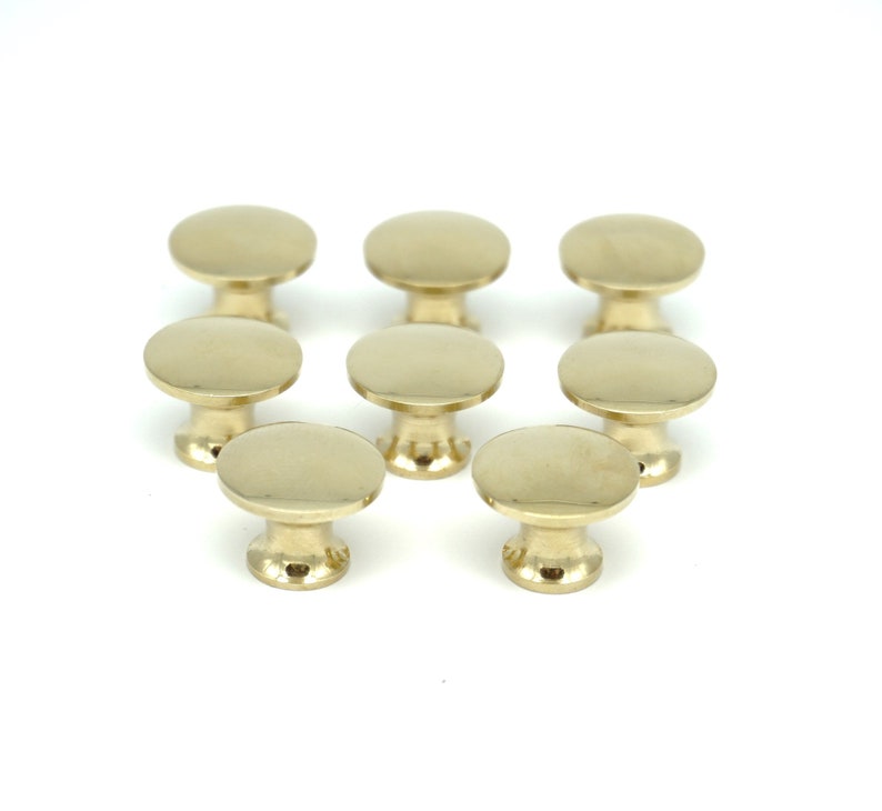 Knobs SMALL BRASS KNOBS Sold in Lots of 8 Knobs Book Case - Etsy