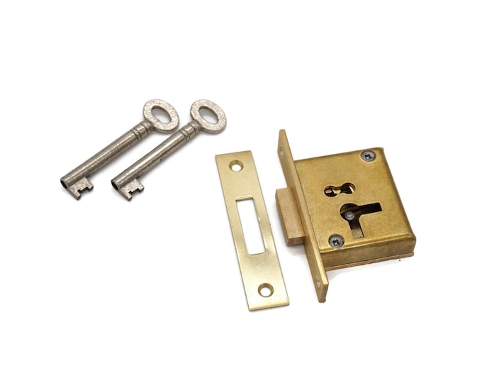 FULL MORTISE Chest Lock Antique Half Mortise Furniture Cabinet Lock for ...