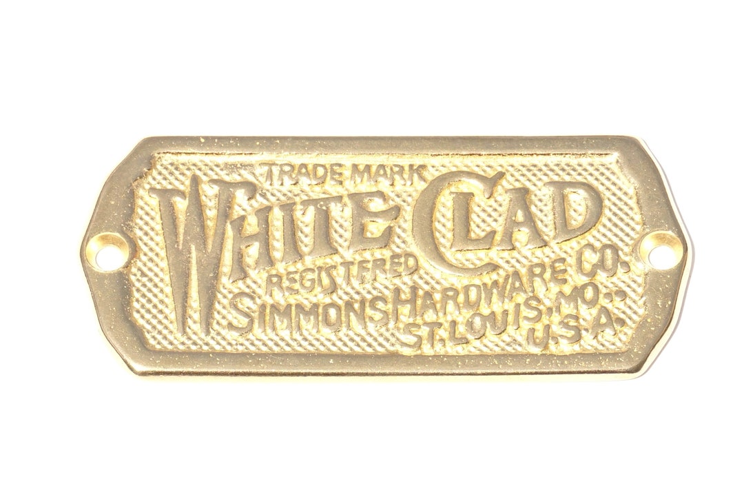 ICE BOX NAME Plate Antique Style Solid Brass 3 1/2" X 1 1/2" Polished ...