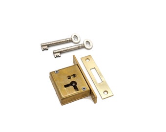 FULL MORTISE Chest Lock Antique Half Mortise Furniture Cabinet Lock for ...