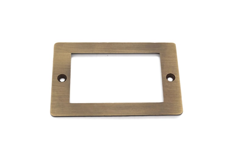 Antique File Cabinet LABEL HOLDER 3" X 2" Frame Drawer Card Holder Tag ...