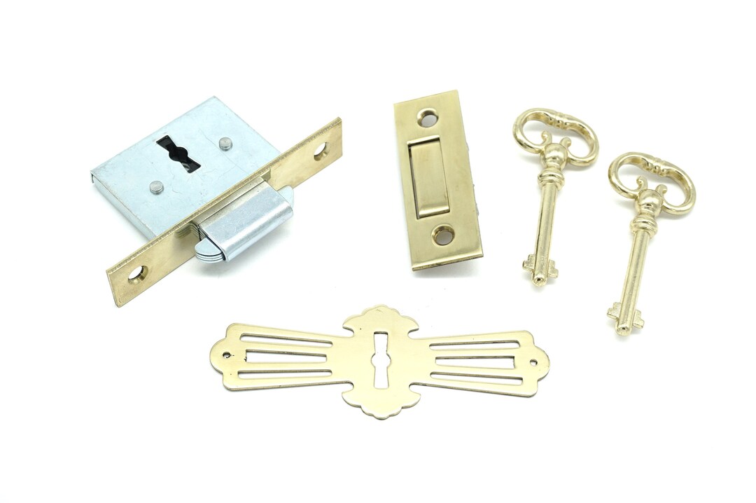 ROLL TOP DESK Lock, Antique Style Desk Lock, Comes With 2 Keys Full ...