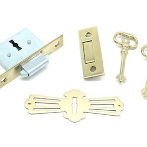 ROLL TOP DESK Lock, Antique Style Desk Lock, Comes With 2 Keys Full ...