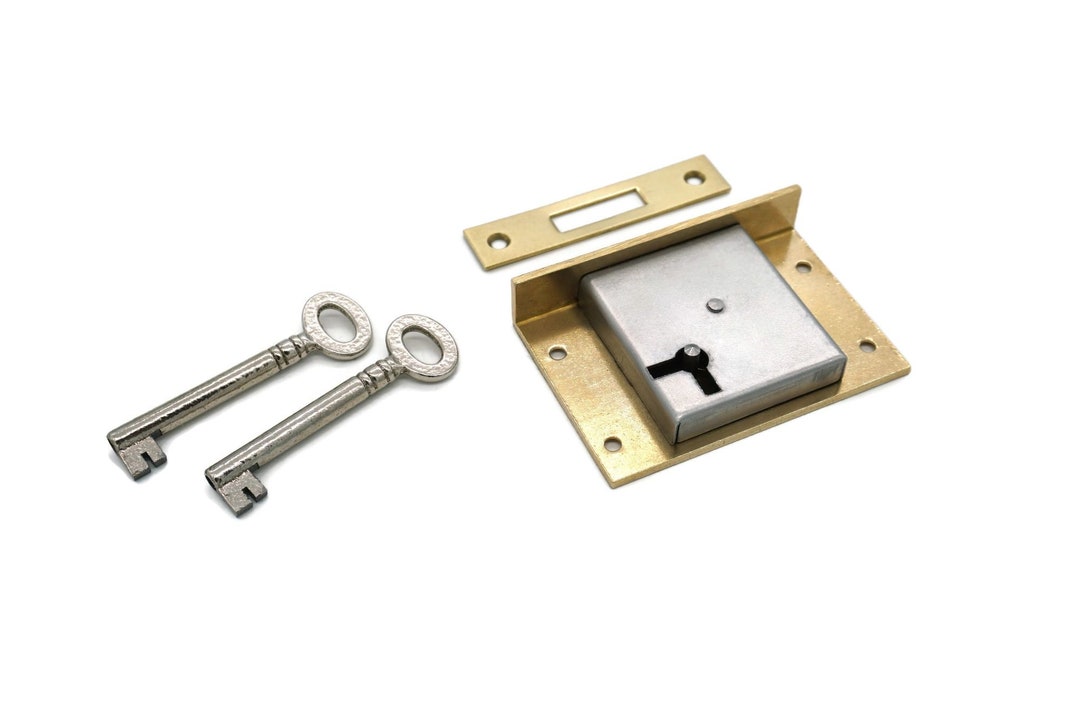 FURNITURE LOCK Antique Half Mortise Furniture Cabinet Lock for Drawers ...