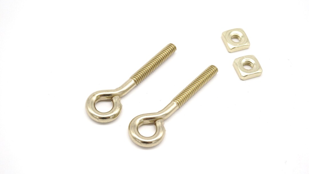 2 Eyelet Post for Furniture Pulls Eye Bolts Pulls Bails Victorian Post ...