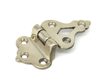 Polished Brass Cast Ice Box Door Hinge 3/8 Offset - Etsy