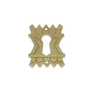 1 1/2" Keyhole Cover Plate Escutcheon Eastlake Keyhole Cover Furniture ...