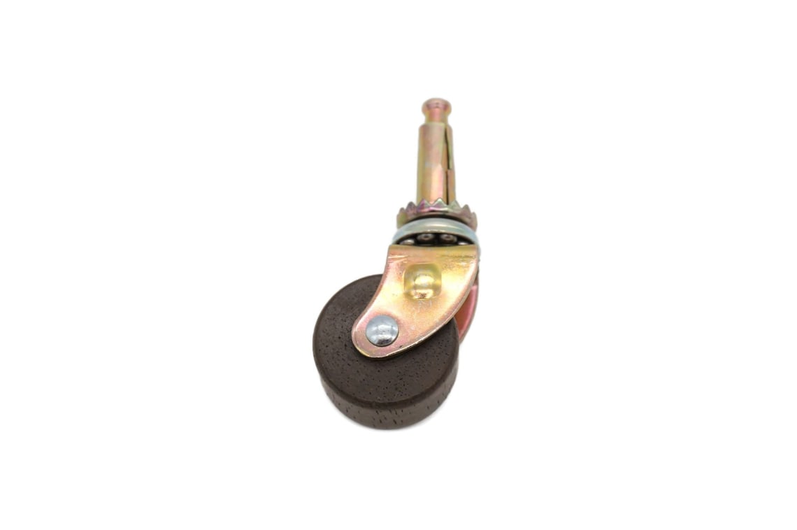 1-1/4" Wood Furniture Casters Set of 4 Wooden Casters Antique Style ...