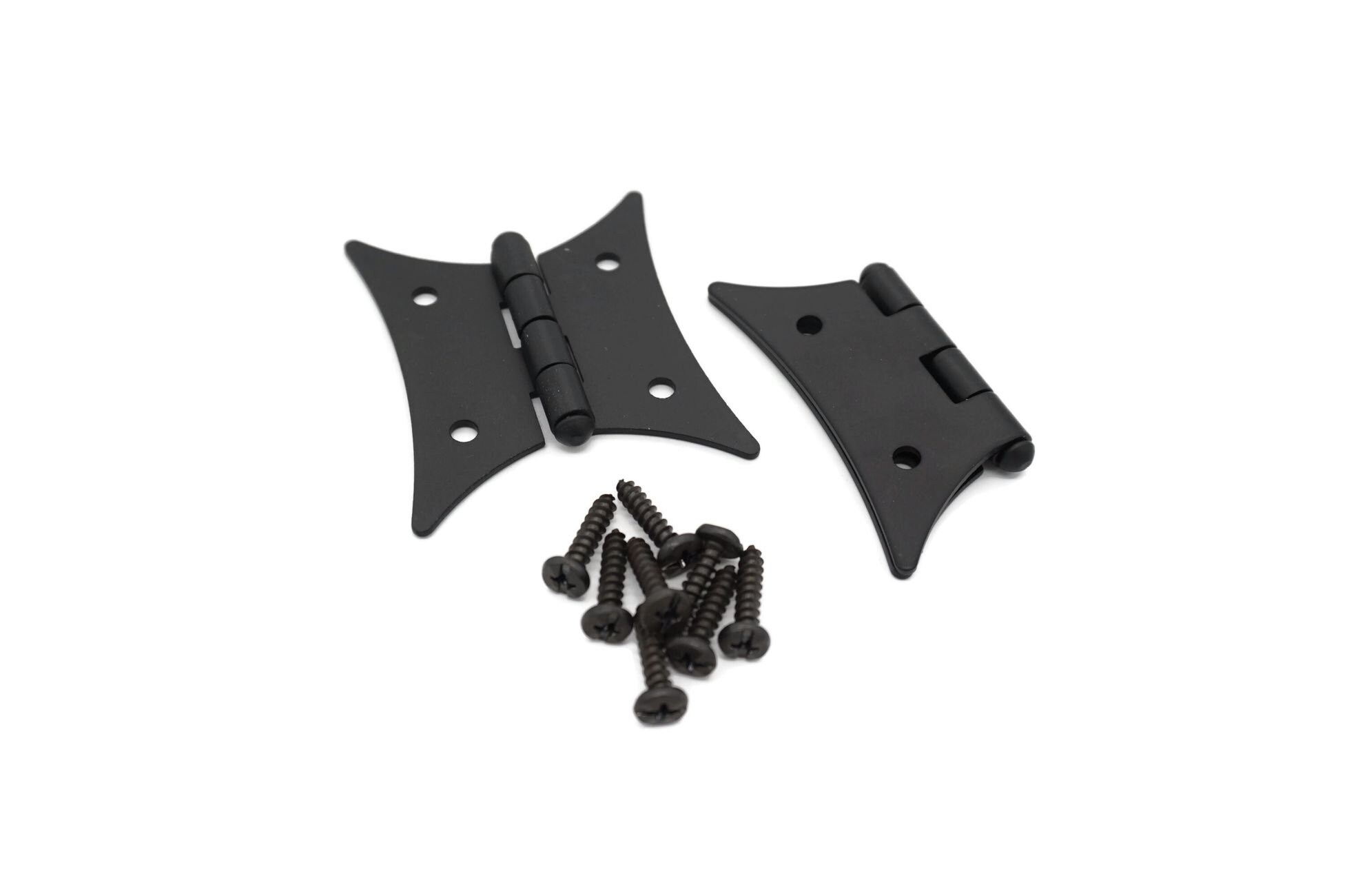 Black Iron Butterfly Hinges Flush Mount Cabinet Furniture - Etsy