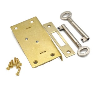 HALF MORTISE Chest Lock Antique Half Mortise Furniture Cabinet Lock for ...