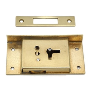 HALF MORTISE Chest Lock Antique Half Mortise Furniture Cabinet Lock for ...